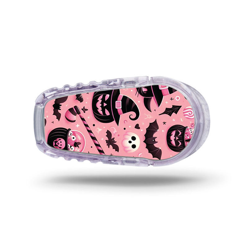 Dexcom G6 transmitter sticker: Pink Halloween – Pimp My Diabetes