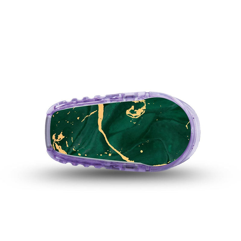ExpressionMed Dexcom G6 transmitter sticker: Green & gold marble – Pimp ...