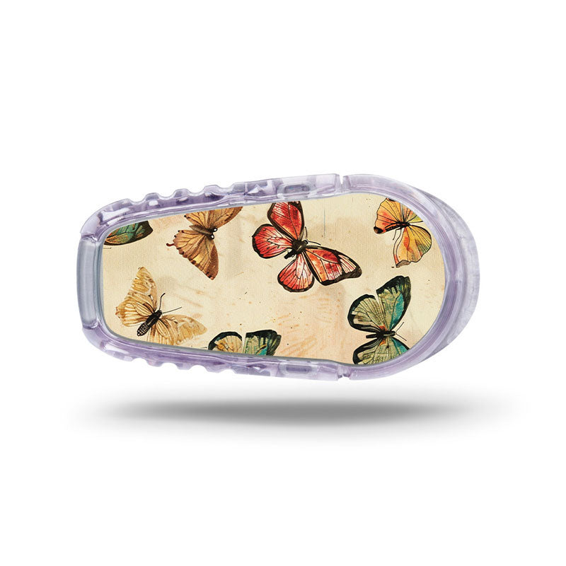 Dexcom G6 transmitter sticker: Vintage butterflies – Pimp My Diabetes