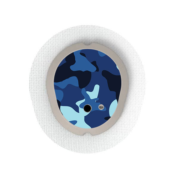 Dexcom G7 transmitter sticker: Blue camo – Pimp My Diabetes