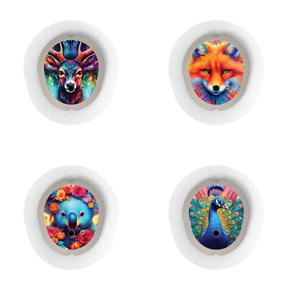 Dexcom G7 transmitter sticker combo pack: Colorful animals – Pimp My ...