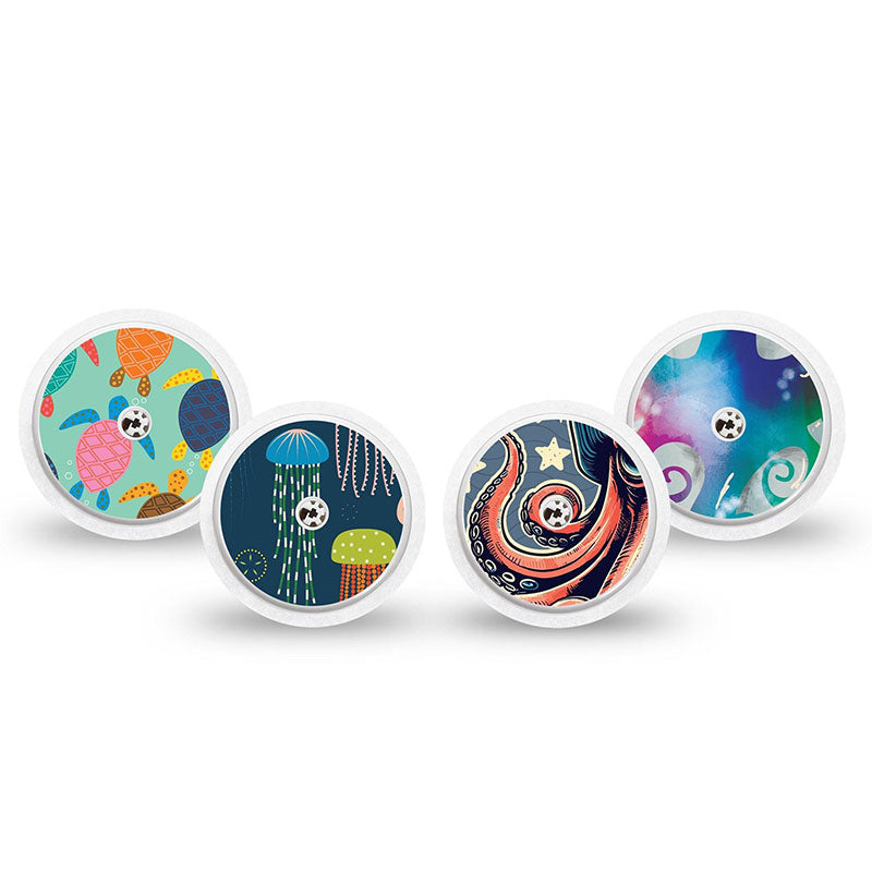 ExpressionMed Freestyle Libre 1 & 2 sensor sticker: Underwater friends ...