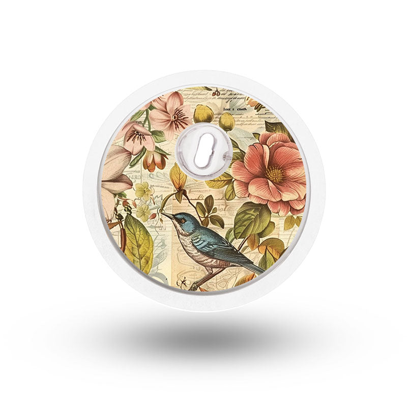 Freestyle Libre 3 sensor sticker: Romantic flowers – Pimp My Diabetes