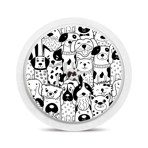 Freestyle Libre 1 & 2 sensor sticker: Dogs – Pimp My Diabetes