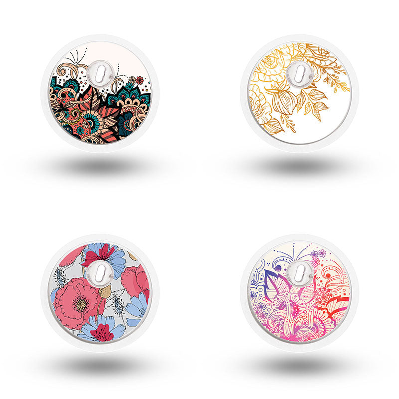 Freestyle Libre 3 sensor sticker combo pack: Floral love – Pimp My Diabetes