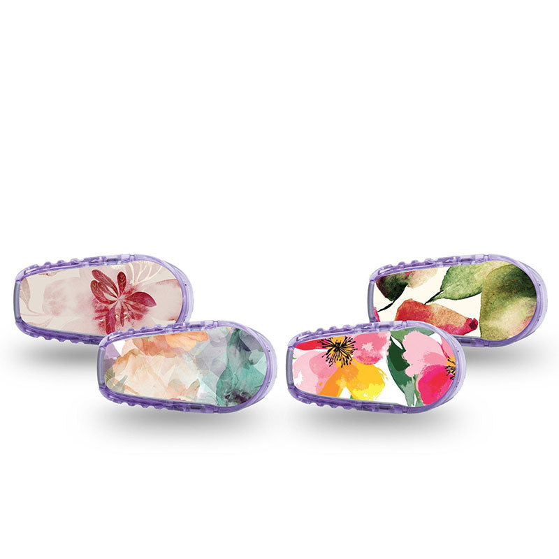 ExpressionMed Dexcom G6 transmitter sticker: Fragile flowers Variety p ...