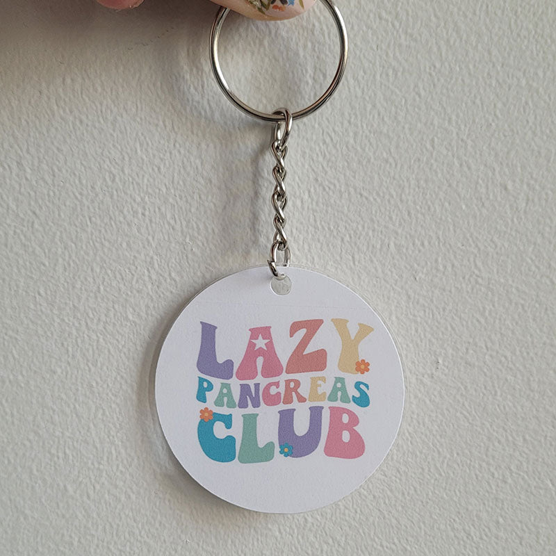 Lazy pancreas club keychain – Pimp My Diabetes