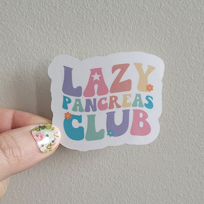 Lazy Pancreas Club Sticker – Pimp My Diabetes
