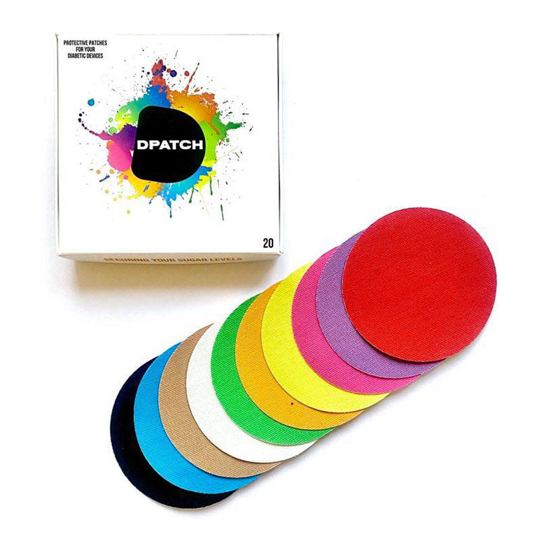 D Patch Freestyle Libre 1 & 2 Adhesive patches: Cotton - Pack of 10 ...