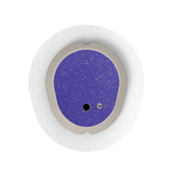 Dexcom G7 transmitter sticker: Purple glitter – Pimp My Diabetes