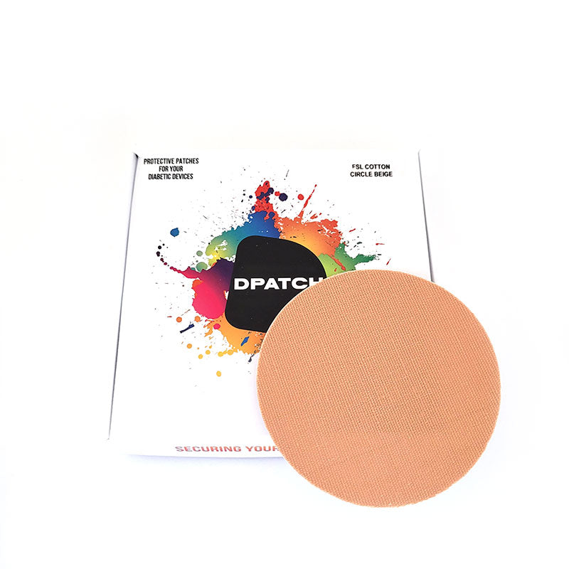 D Patch Freestyle Libre 1 & 2 Adhesive patches: Cotton - Pack of 10 ...