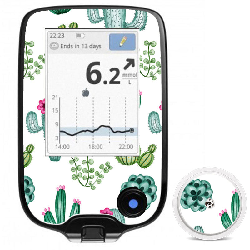 Freestyle Libre reader sticker: Cactus – Pimp My Diabetes