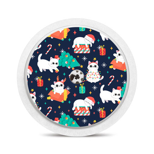 Freestyle Libre 1 & 2 sensor sticker: Playful Christmas cats – Pimp My ...