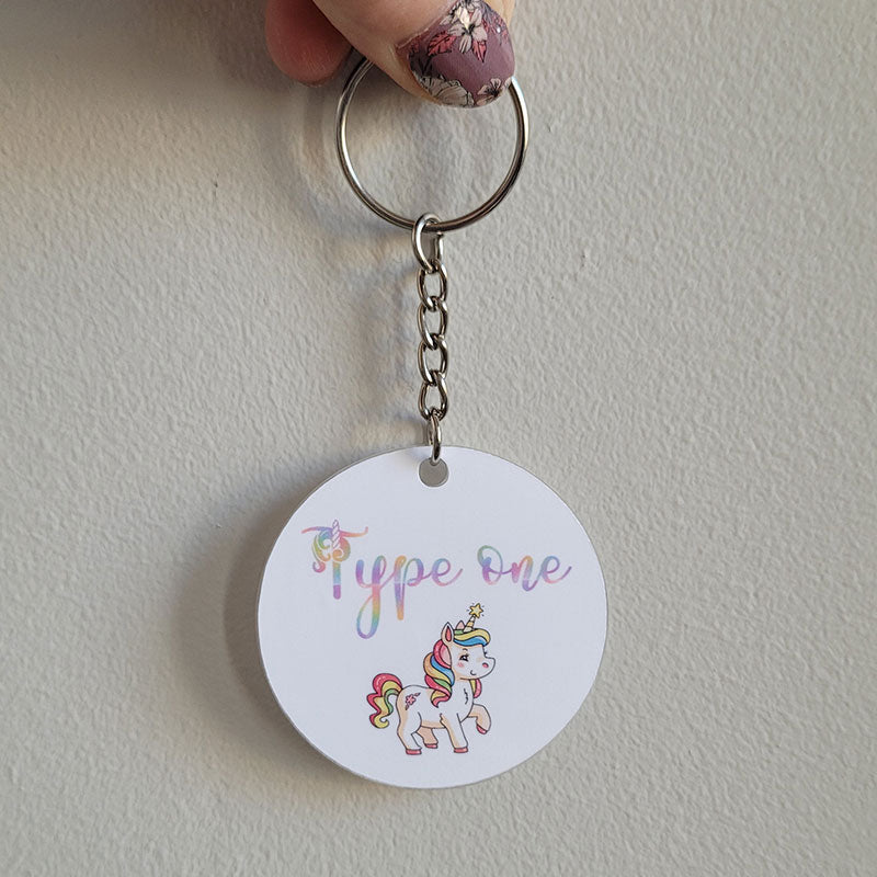 Type one unicorn keychain – Pimp My Diabetes